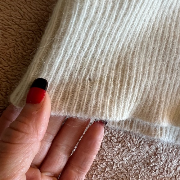Dior | Sweaters | Christian Dior Cream Lake Wool Angora Rabbit Hair ...